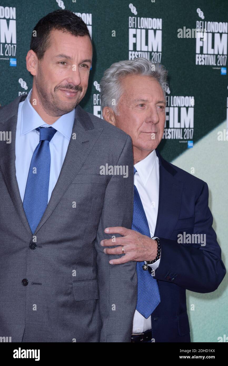 Adam Sandler and Dustin Hoffman attending The Meyerowitz Stories ...