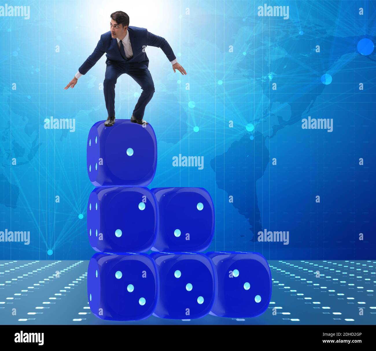 Businessman throwing dice hi-res stock photography and images - Alamy