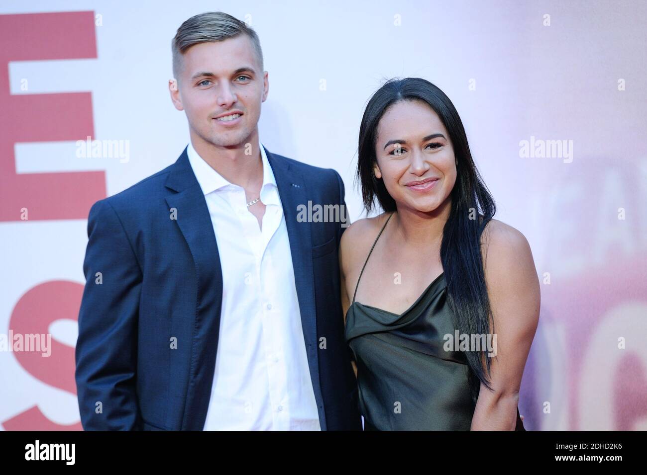 Heather Watson and boyfriend attending Battle of the Sexes during the ...