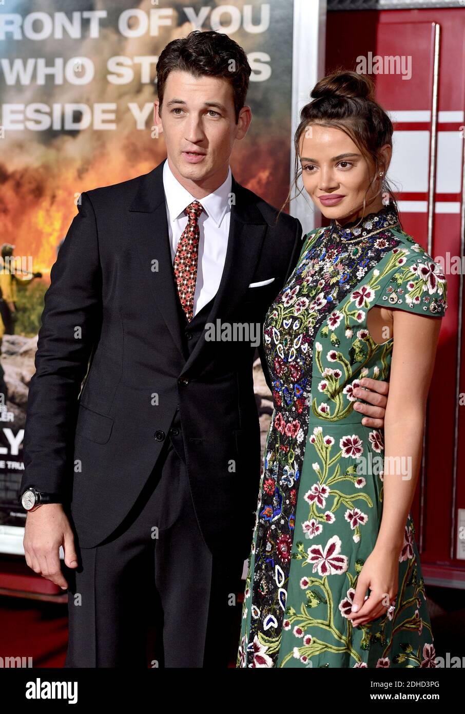 Miles Teller, Keleigh Sperry attend the Premiere of Columbia Pictures ...