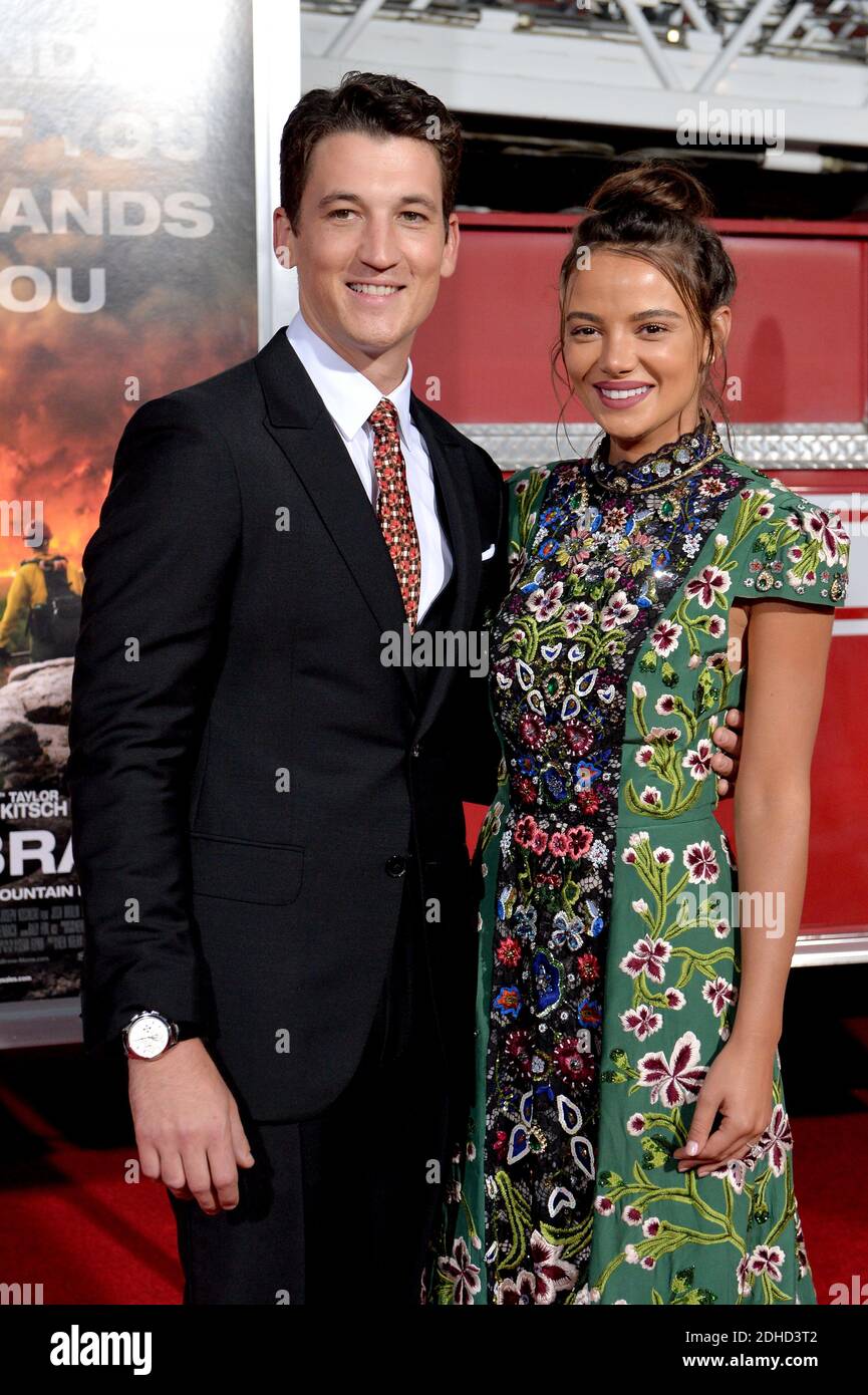Miles Teller, Keleigh Sperry attend the Premiere of Columbia Pictures ...