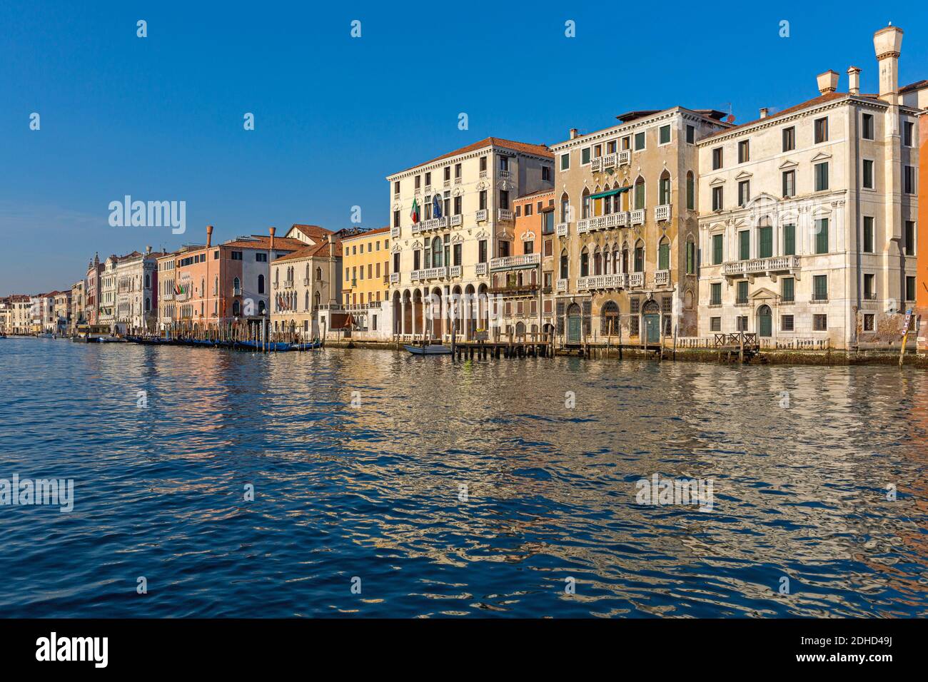 Old Buildings at Grand Canal in Venice Italy Stock Photo - Alamy