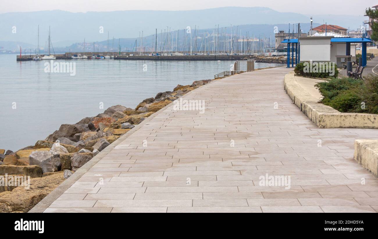 Walk way adriatic sea hi-res stock photography and images - Alamy