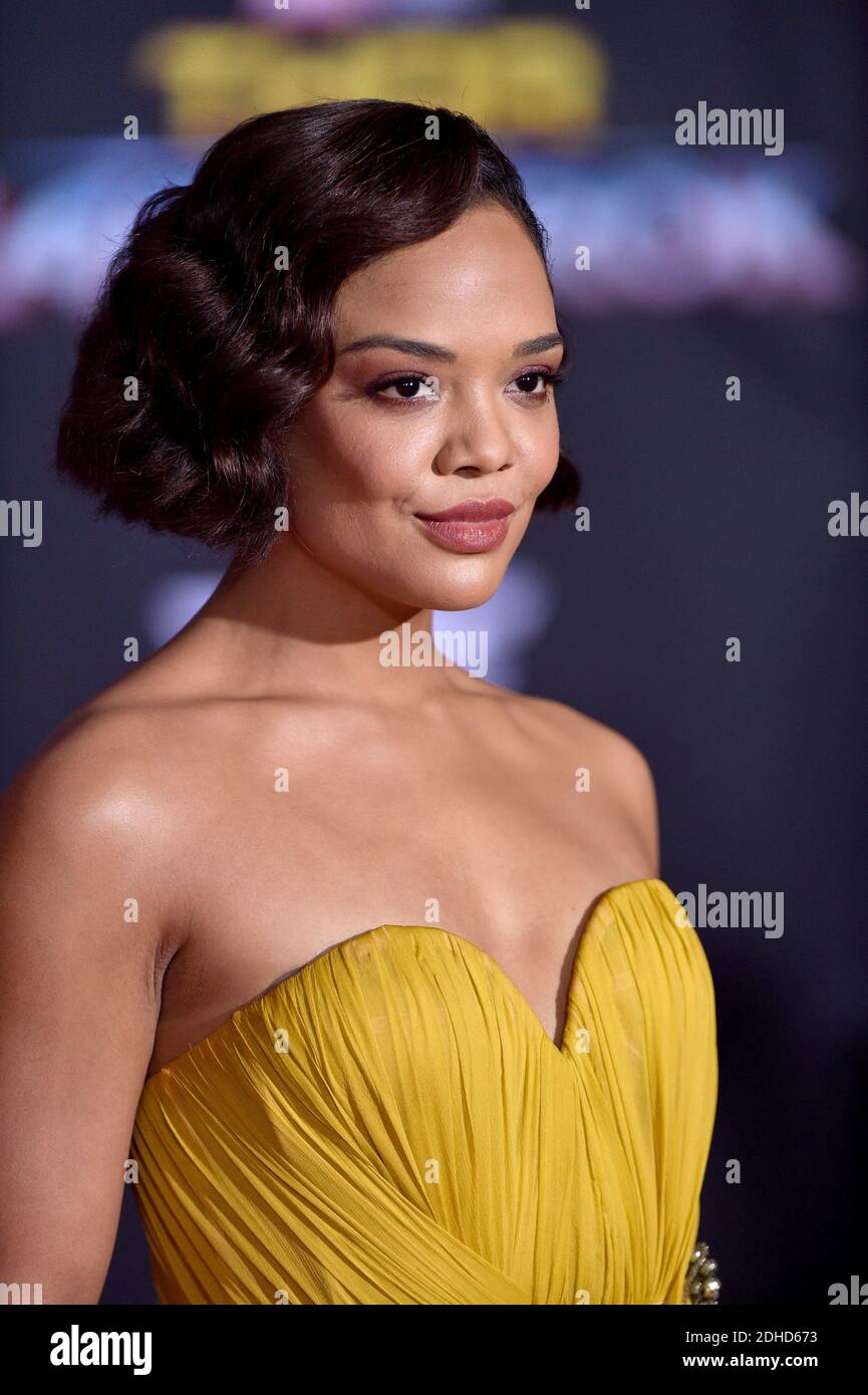 Tessa Thompson attends the premiere of Disney and Marvel's 'Thor ...