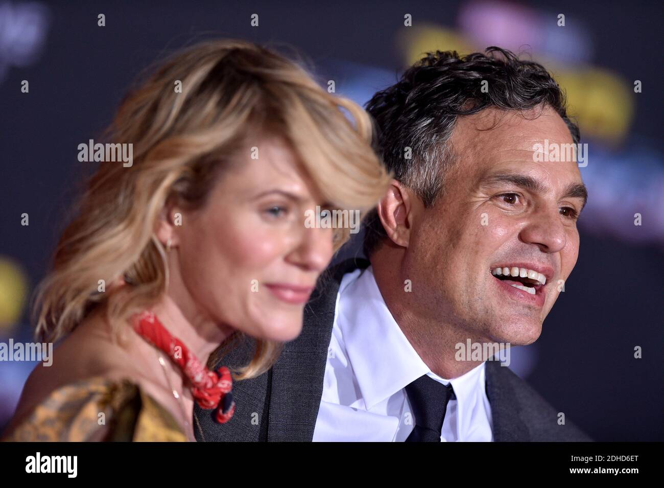 Mark Ruffalo and Sunrise Coigney attend the premiere of Disney and ...