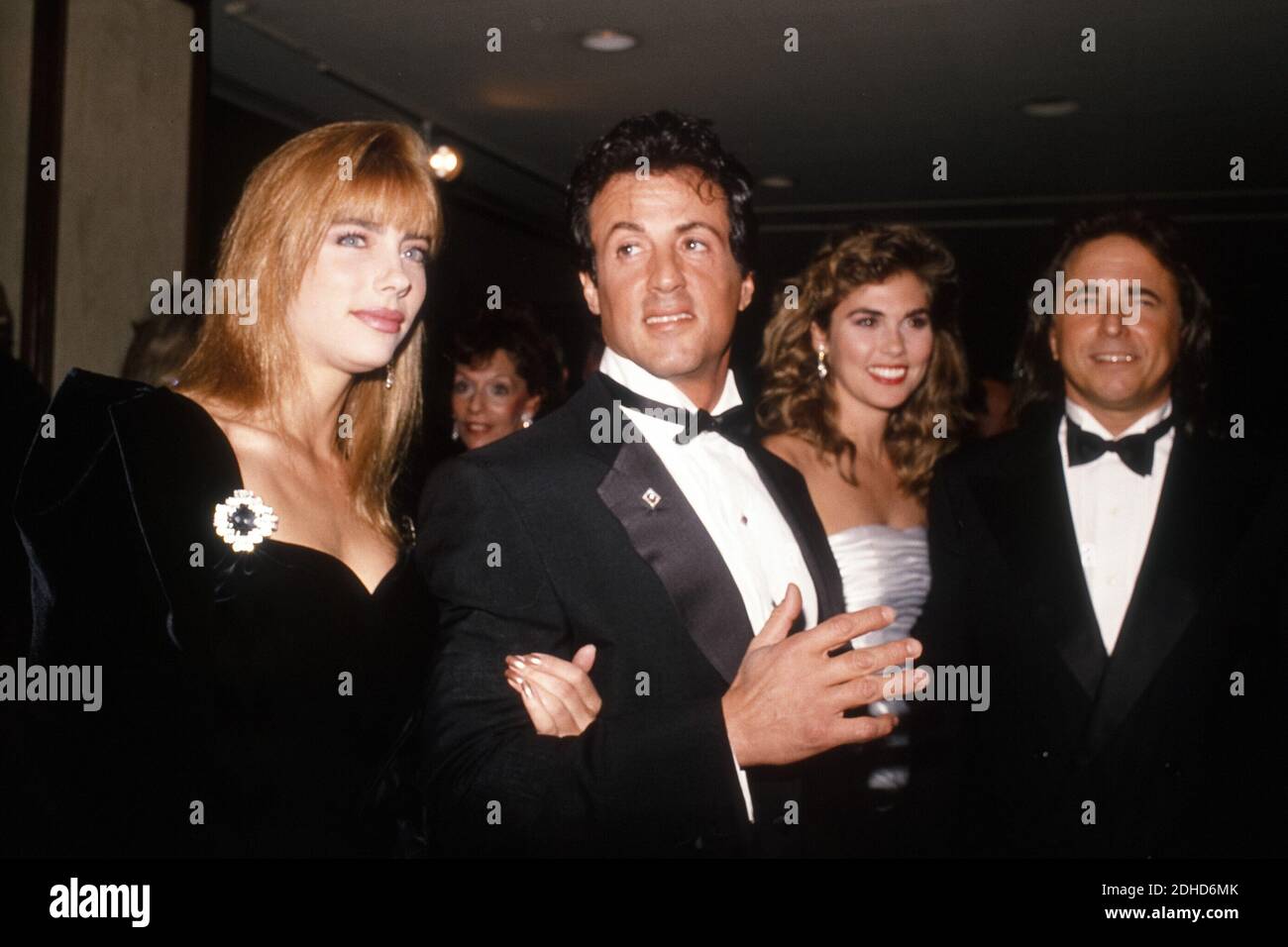 Sylvester Stallone, Jennifer Flavin, circa 1989/ File Reference # 34000 ...