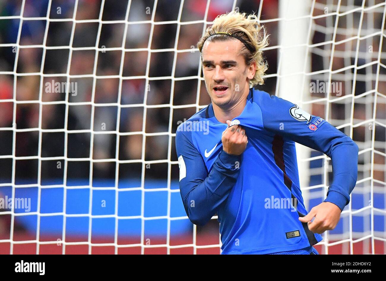 France's Antoine Griezmann during the World Cup Group A qualifying ...