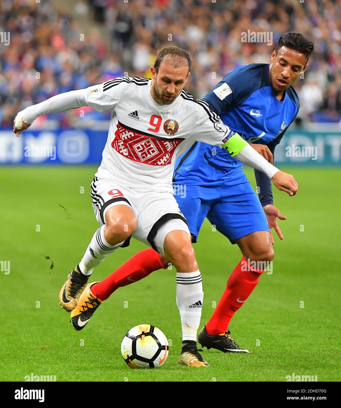 Belarus 's Stasevich during the World Cup Group A qualifying soccer ...