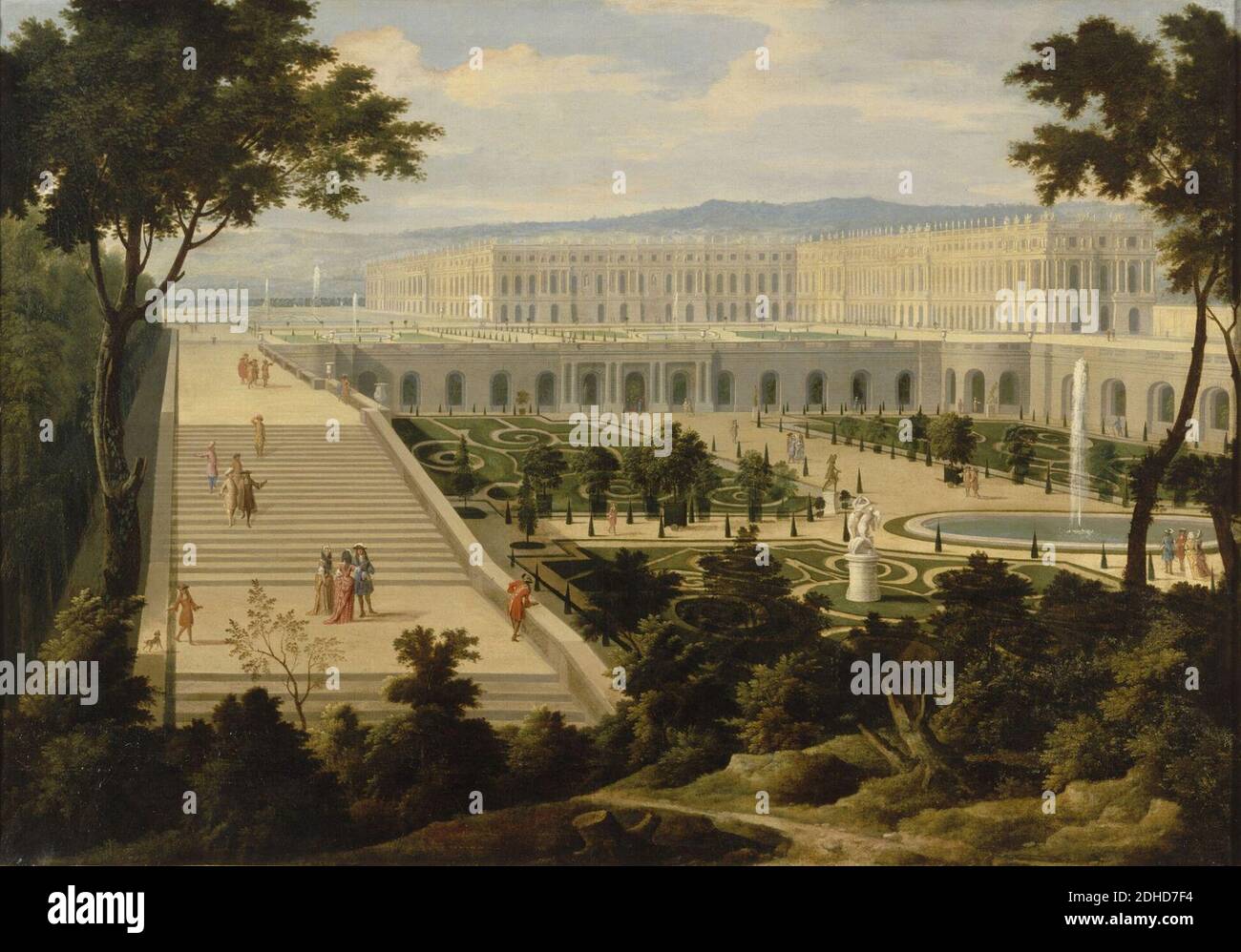 L'Orangerie du château de Versailles par Étienne Allegrain Stock Photo ...