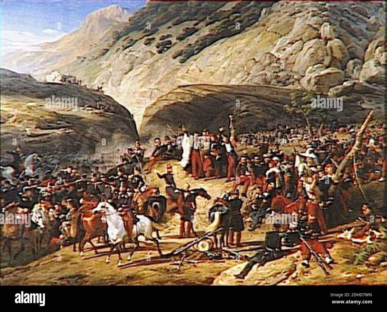 L'armée française occupe le teniah de Mouzaia. 12 mai 1840 Stock Photo ...
