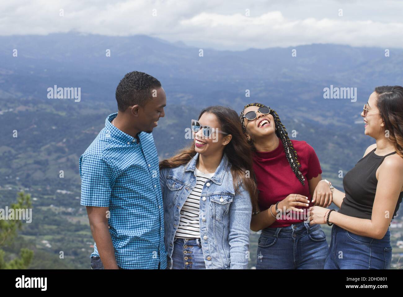 Dominican women best friends hi-res stock photography and images - Alamy