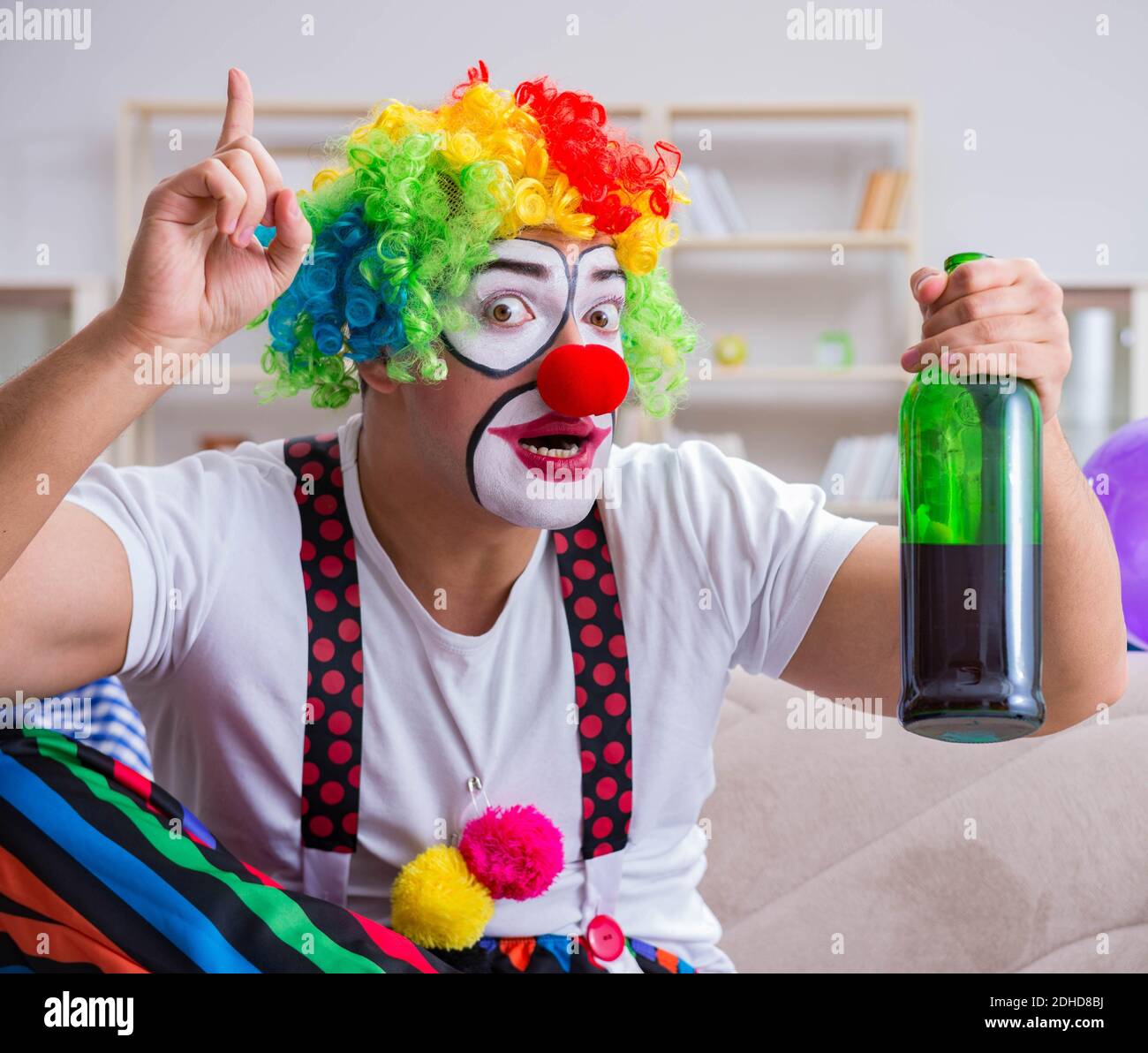 Drunk clown hi-res stock photography and images - Alamy