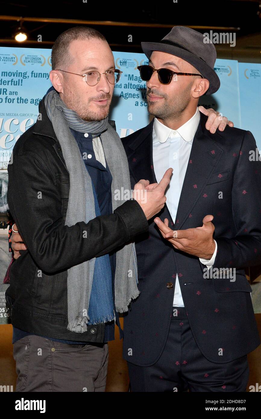 Darren Aronofsky and JR attend the Los Angeles Premiere of Faces Places ...