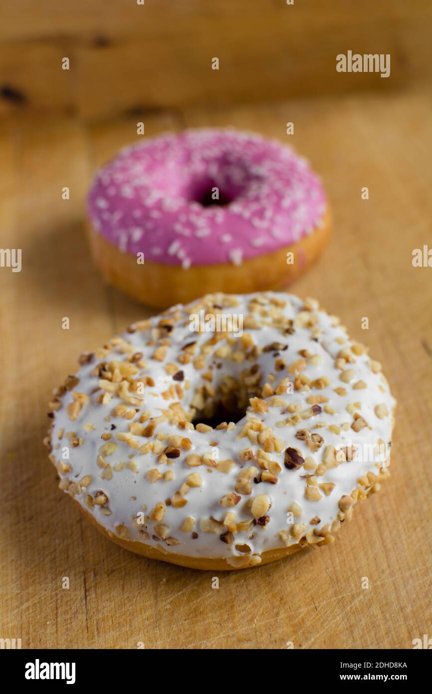 Donuts party isolated on white hi-res stock photography and images - Alamy