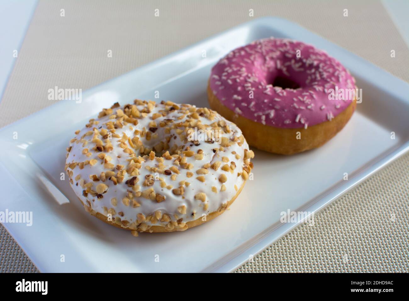 Donuts party isolated on white hi-res stock photography and images - Alamy