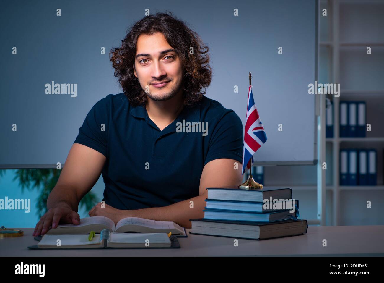 Language speaking board in classroom hi-res stock photography and ...