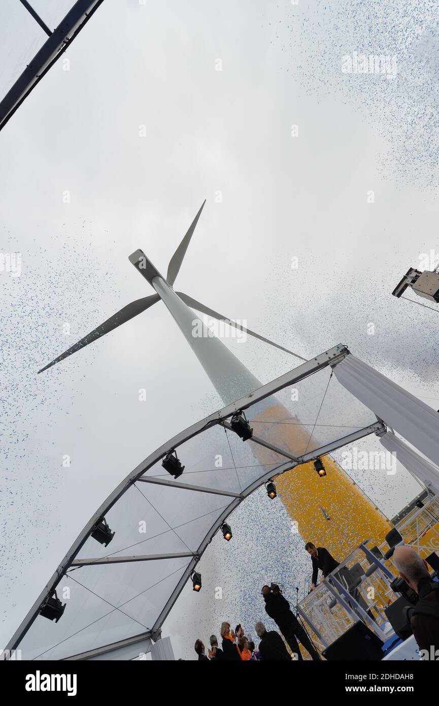 The inauguration of the first floating wind turbine in the Saint ...