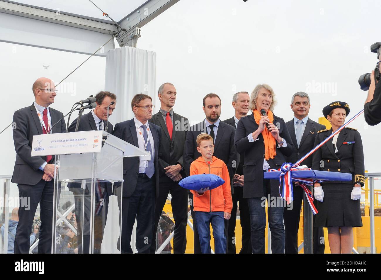 The inauguration of the first floating wind turbine in the Saint ...