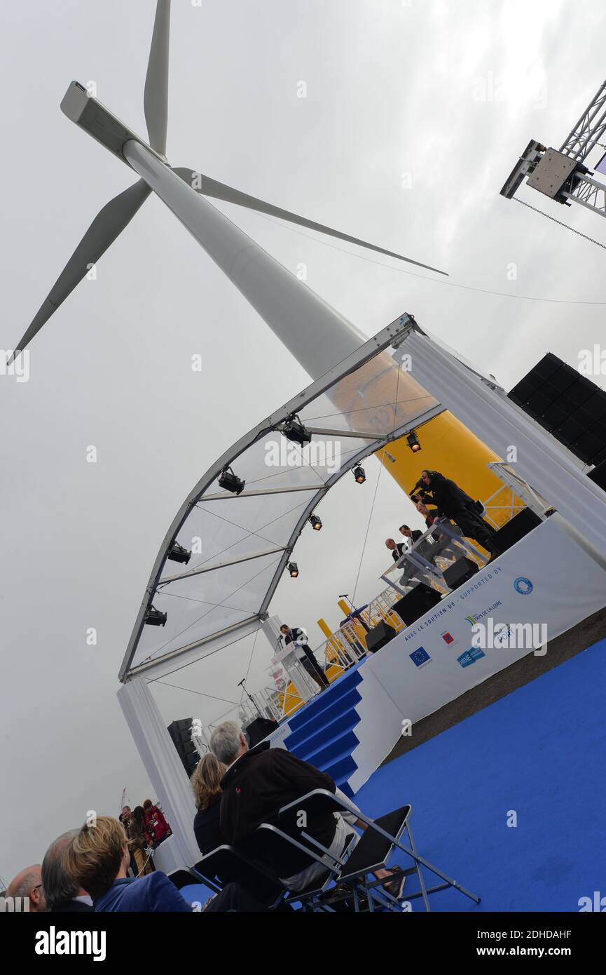 The inauguration of the first floating wind turbine in the Saint ...