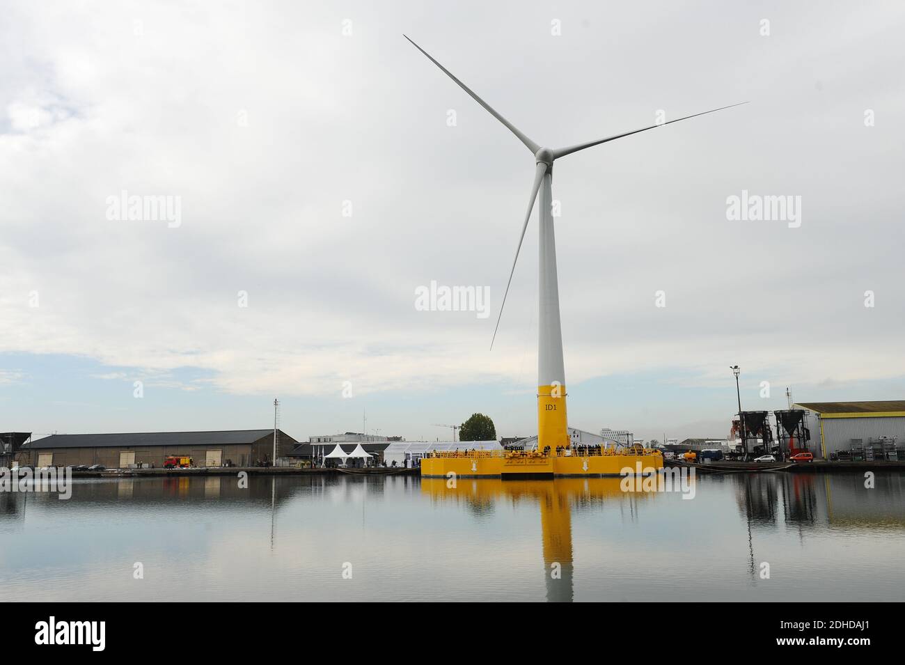 The inauguration of the first floating wind turbine in the Saint ...