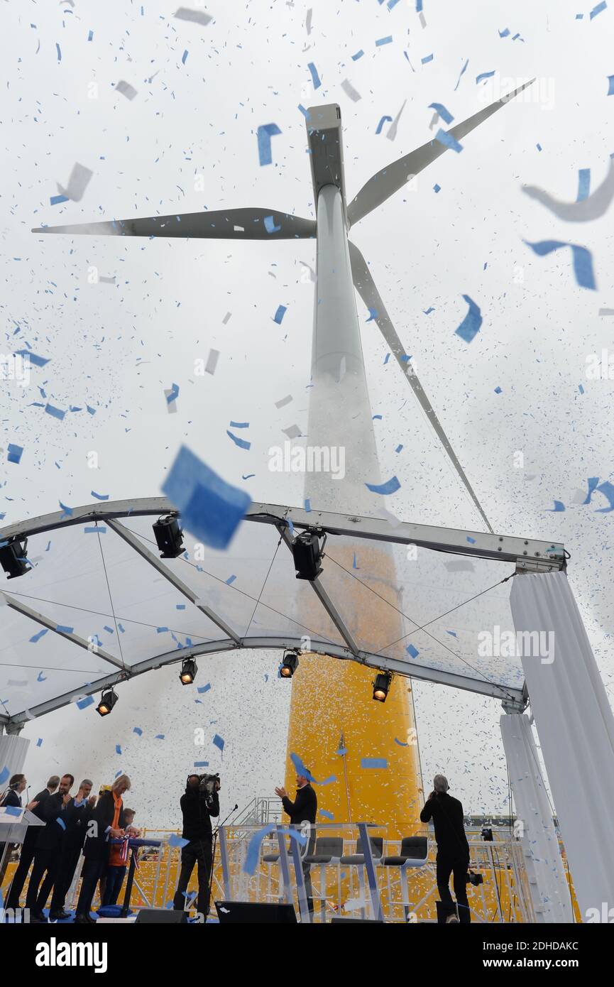 The inauguration of the first floating wind turbine in the Saint ...