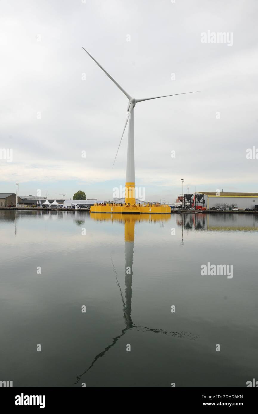 The inauguration of the first floating wind turbine in the Saint ...