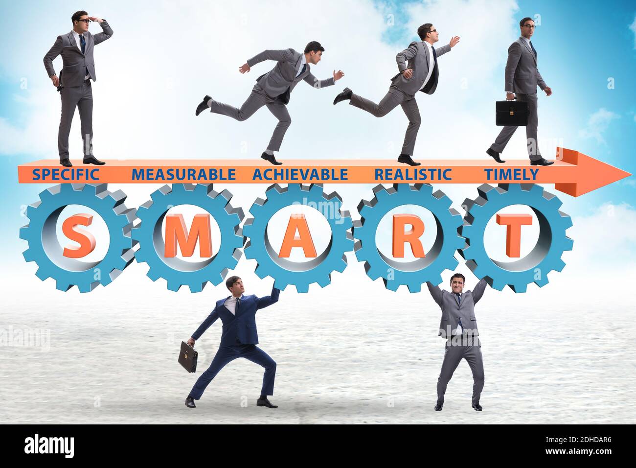 Concept of SMART objectives in performance management Stock Photo - Alamy