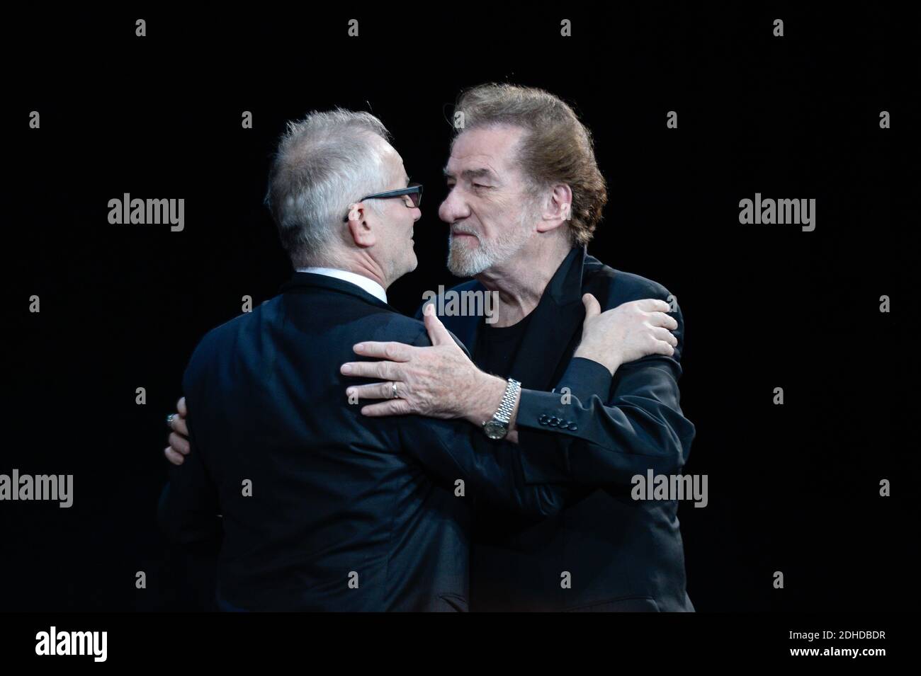 Thierry Fremaux and Eddy Mitchell attending the opening ceremony of the ...