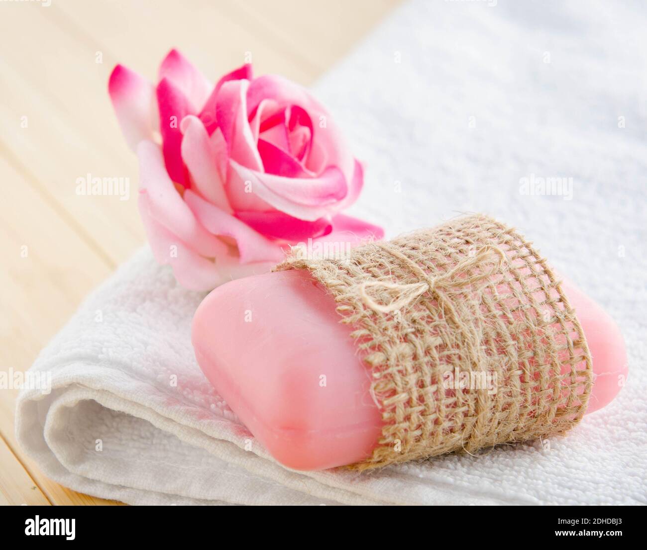 Healthy lifestyle concept with aromatic soaps Stock Photo - Alamy