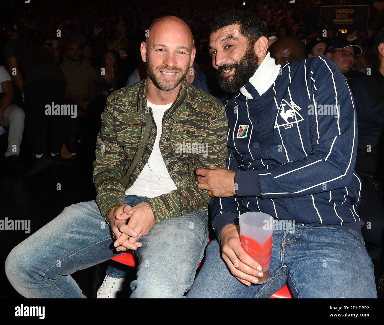 Ramzi Bedia attends the international heavyweight Boxing Match between ...