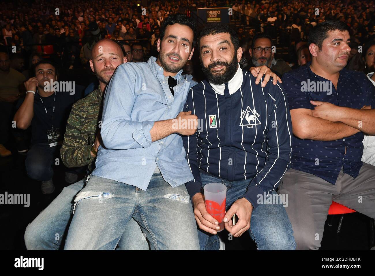 Jonathan Cohen and Ramzi Bedia attend the international heavyweight ...