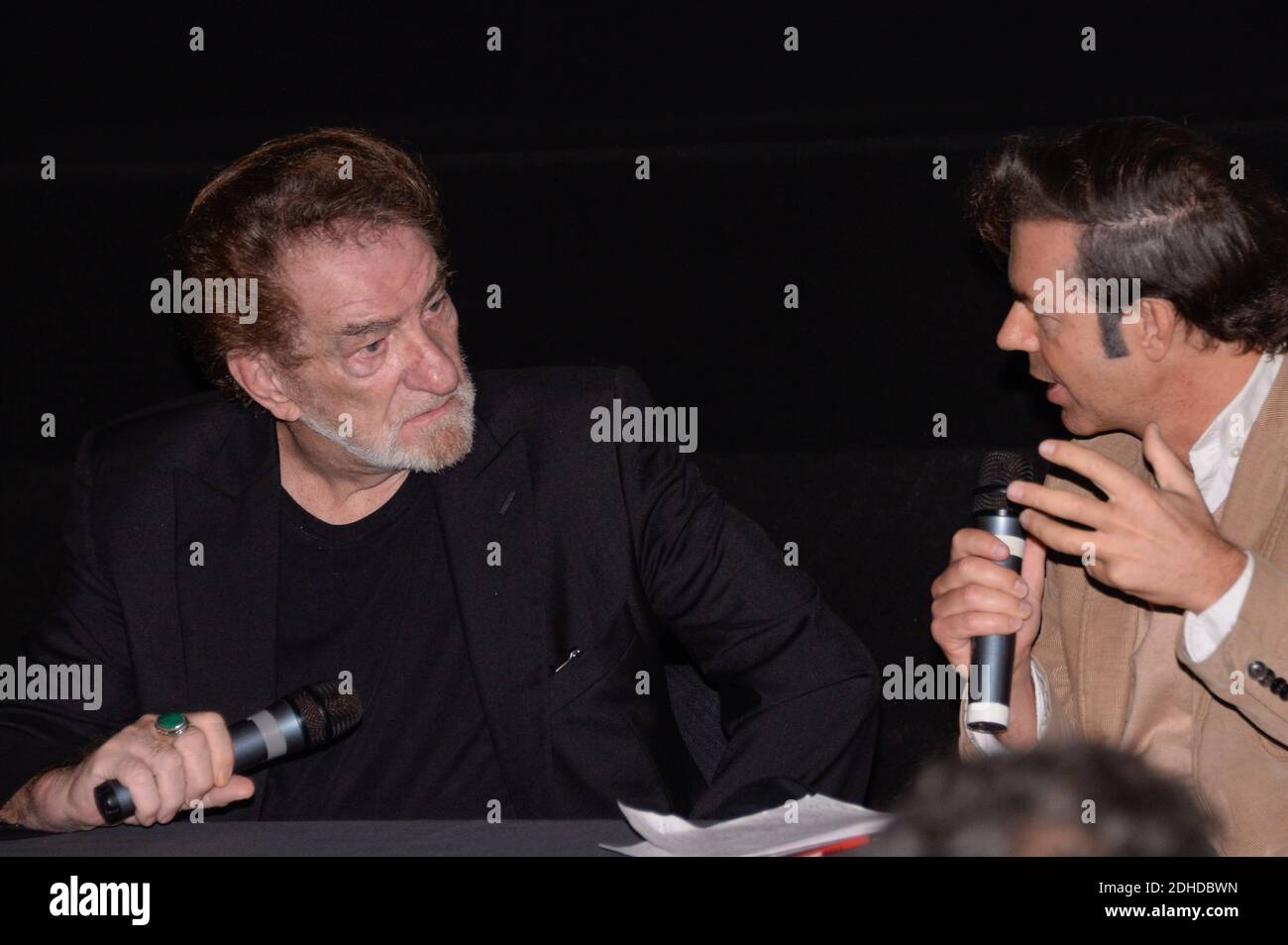 Eddy Mitchell holds a Masterclass at cinema Pathe Bellecour during the ...