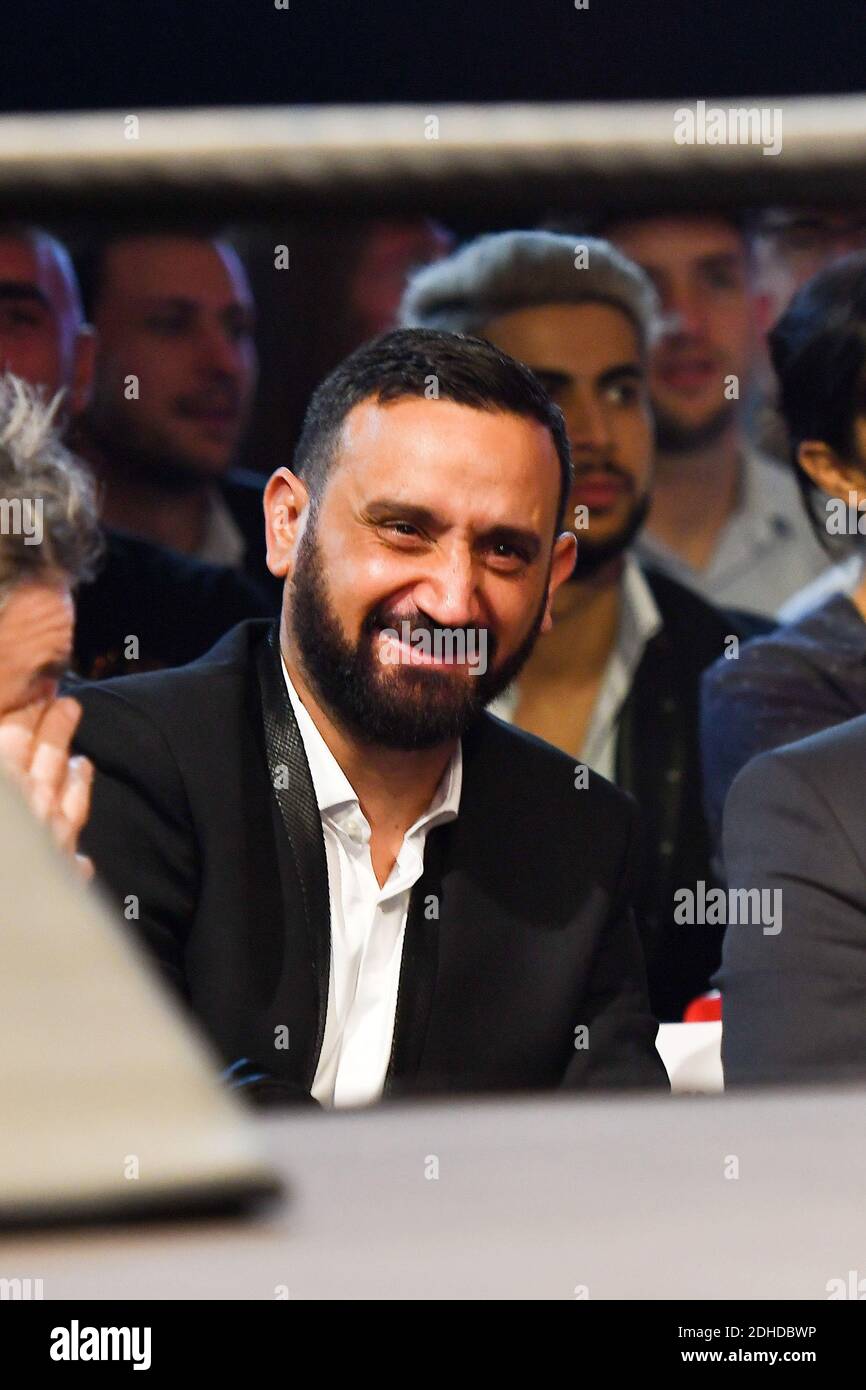 Cyril Hanouna attends the international heavyweight Boxing Match ...