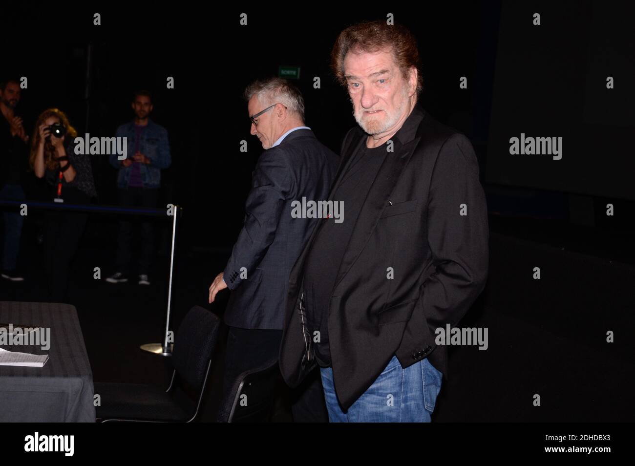 Eddy Mitchell holds a Masterclass at cinema Pathe Bellecour during the ...