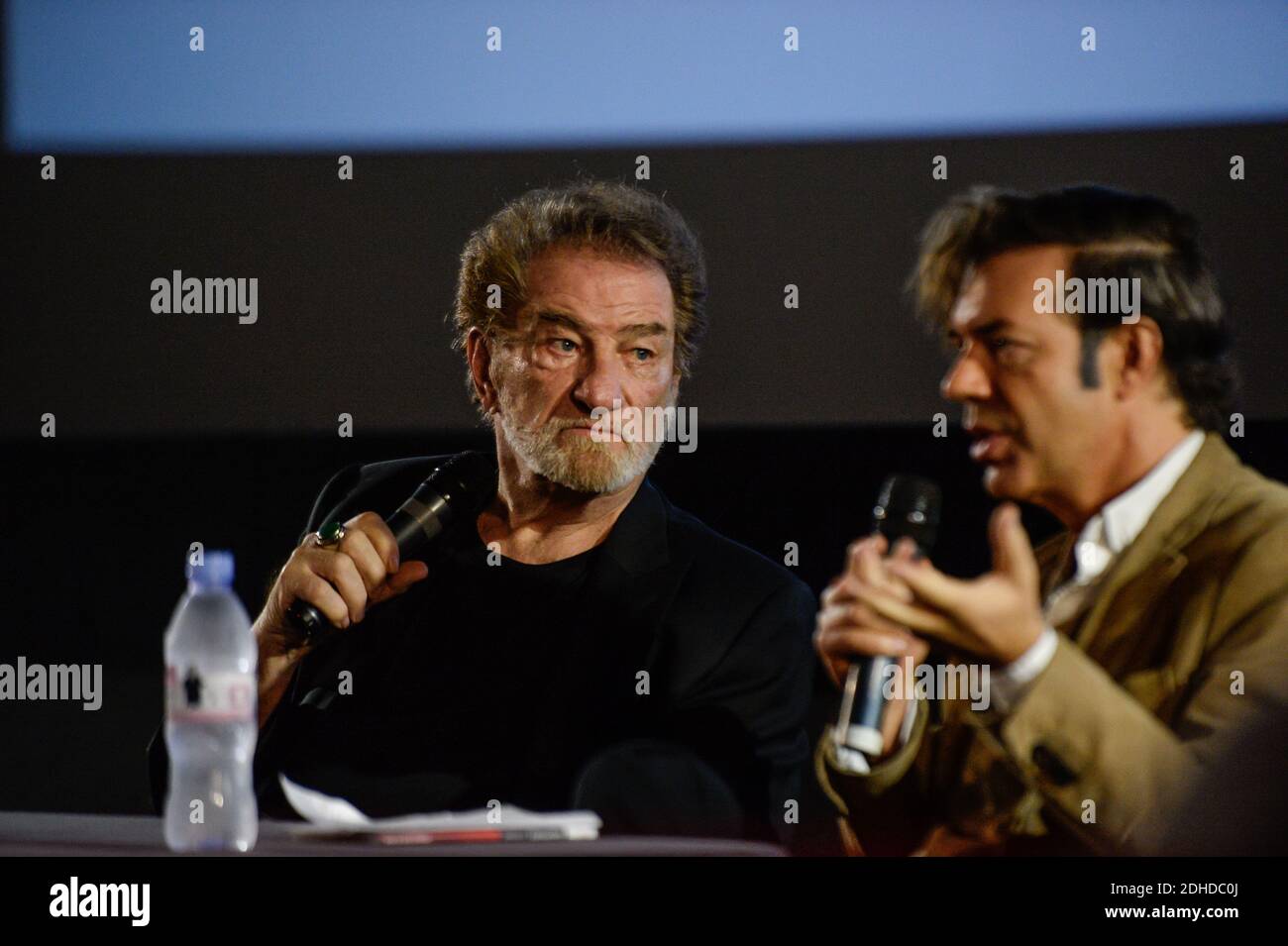 Eddy Mitchell holds a Masterclass at cinema Pathe Bellecour during the ...