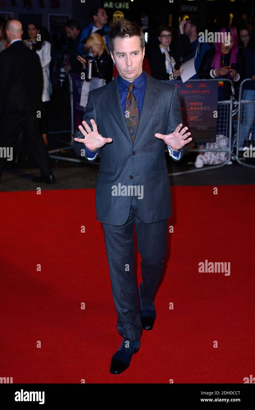 Sam Rockwell attending Three Billboards Outside Ebbing, Missouri Premiere during the BFI London ...