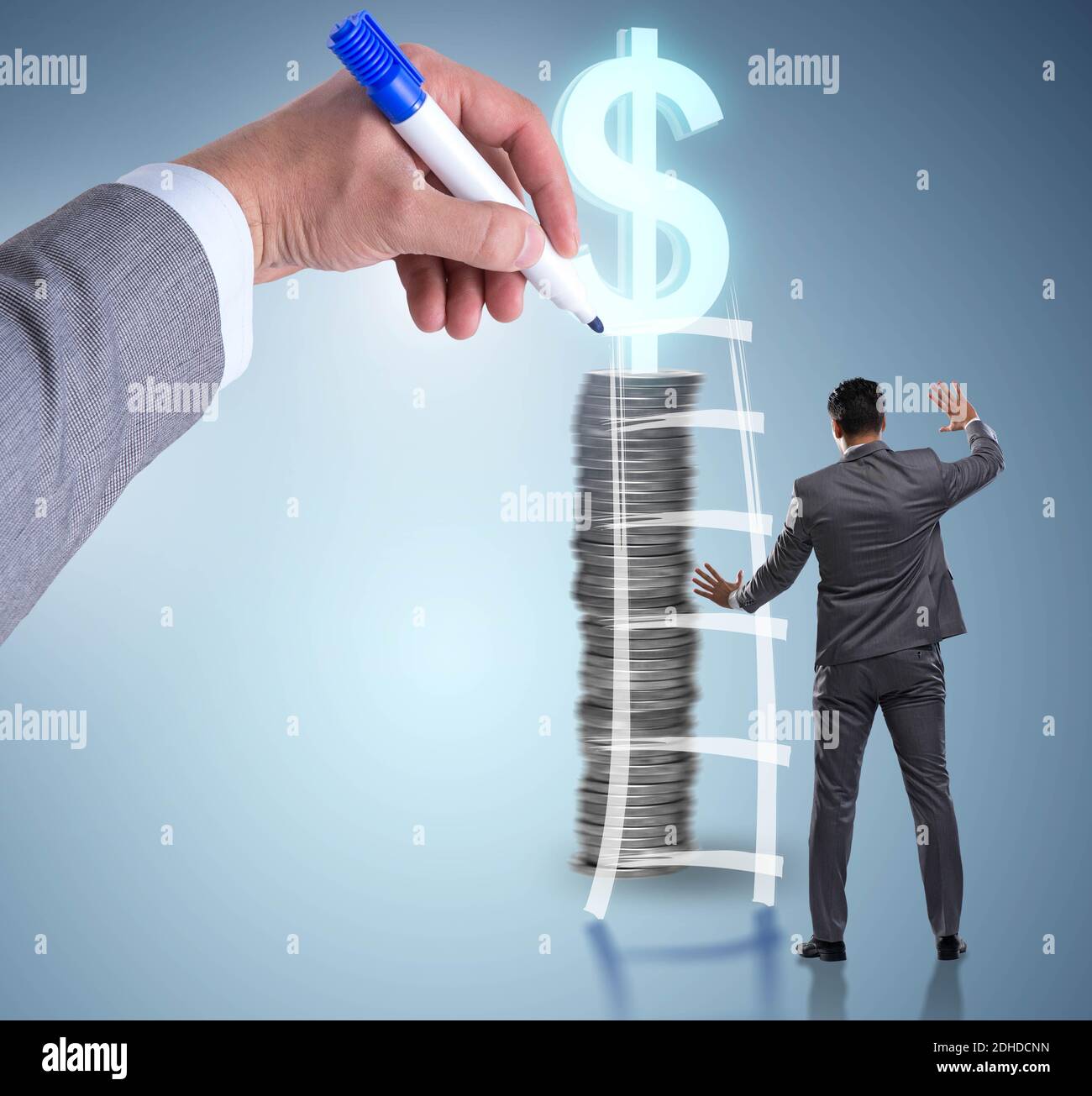 Money ladder hi-res stock photography and images - Alamy