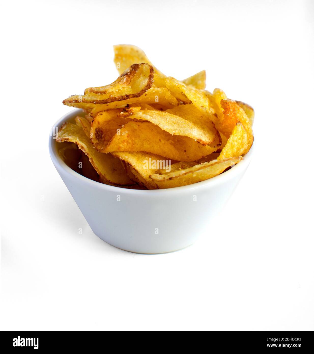 Potato chips bowl Stock Photo - Alamy