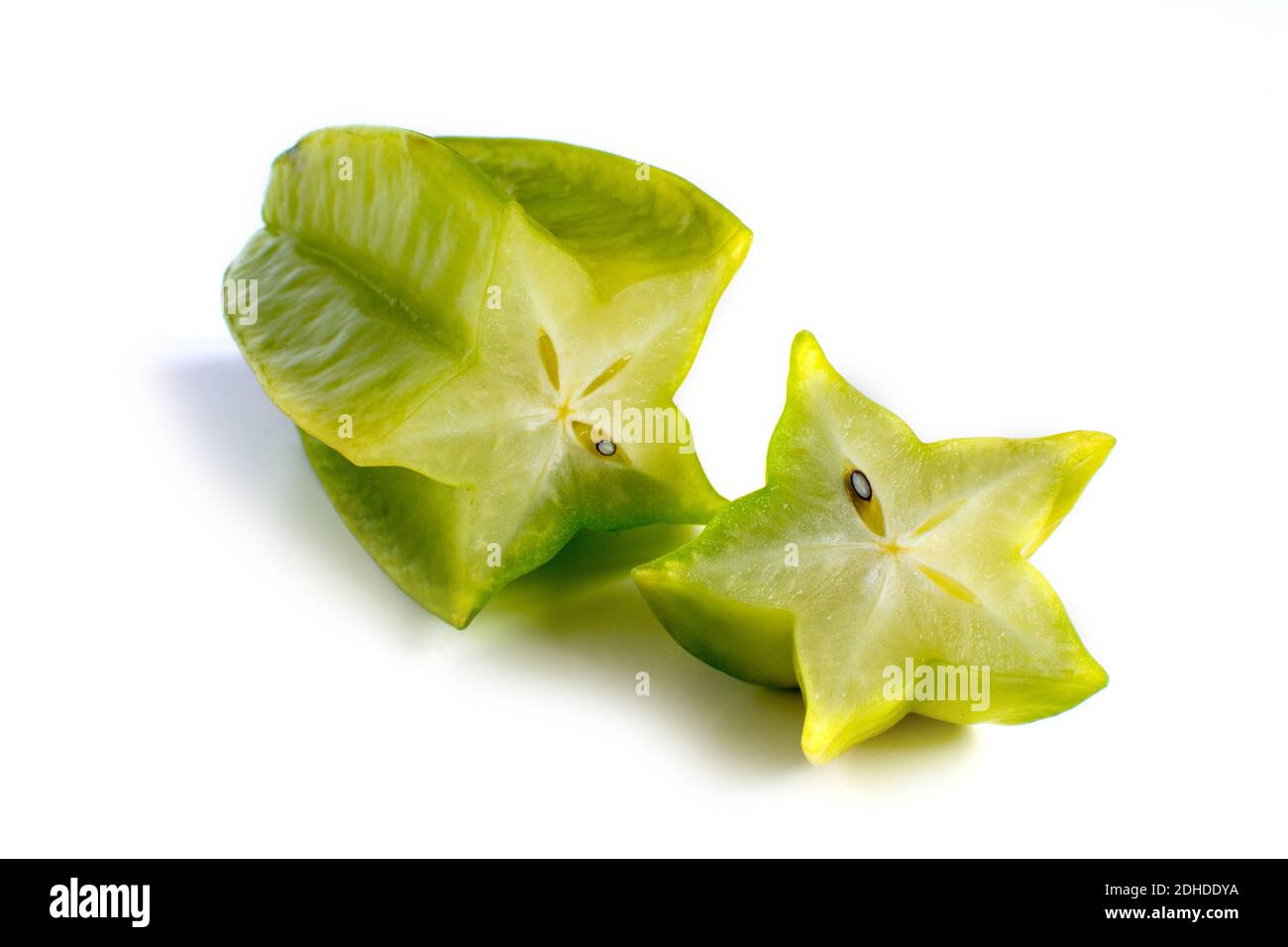 Carambole - starfruit on white background Stock Photo - Alamy