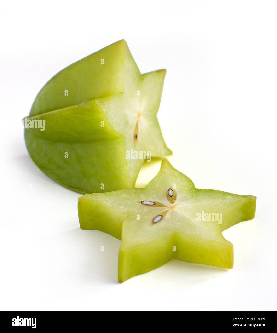 Carambole - starfruit on white background Stock Photo - Alamy