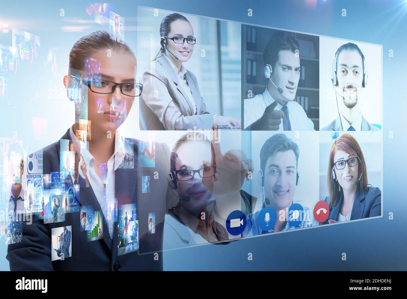 Video conferencing concept remote hi-res stock photography and images ...