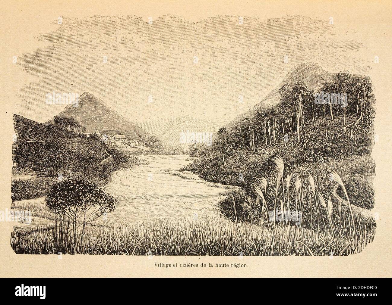 L.Girod-Dix Ans de Haut-Tonkin-1899-haute région, village & rivière ...