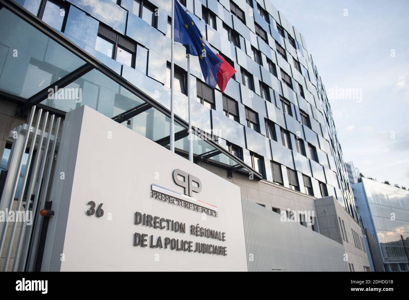 An outside view of the new Paris Judiciary Police (PJ) headquarters aka ...