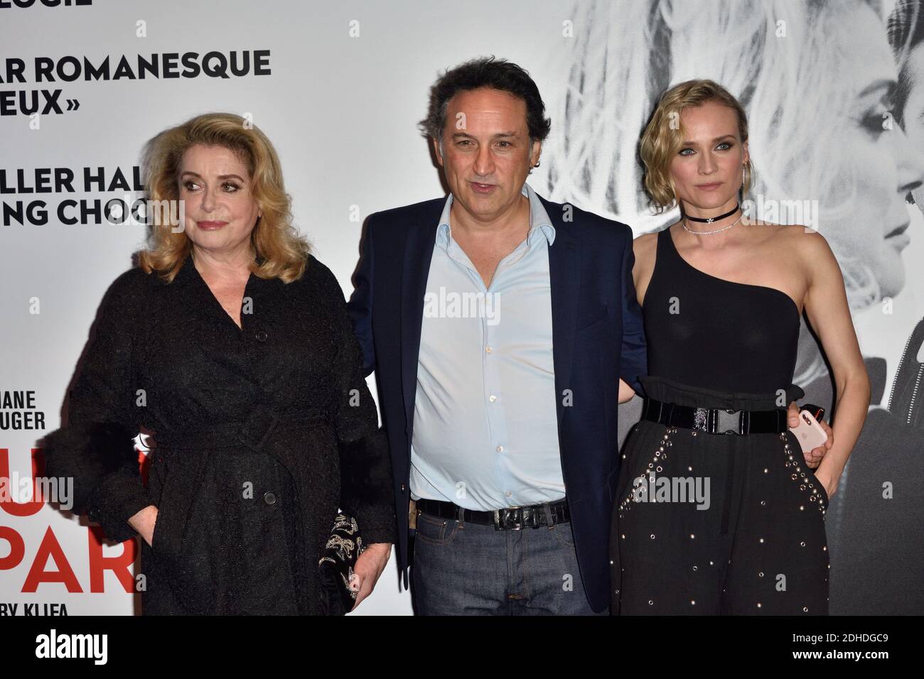 Diane Kruger, Thierry Klifa, Catherine Deneuve attend the premiere for ...