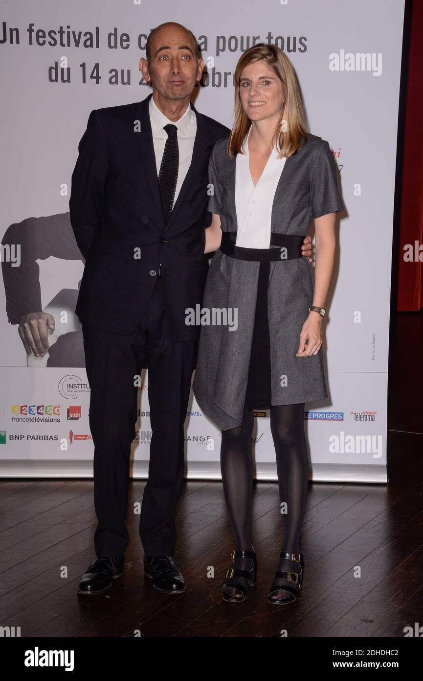 A guest attending the Lumiere Award Ceremony at Amphitheatre 3000 ...