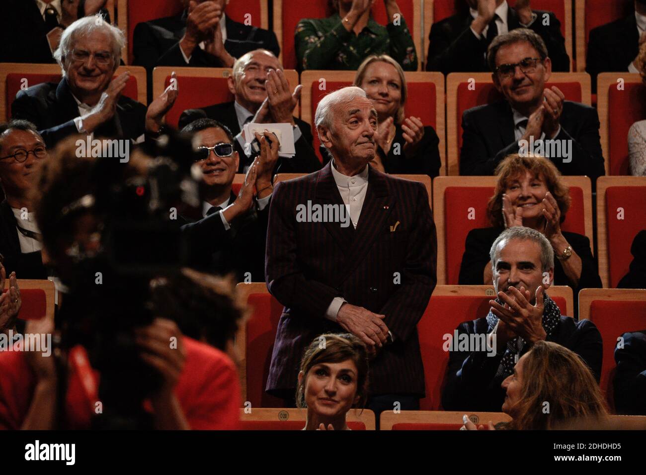 Charles Aznavour attending the Lumiere Award Ceremony at Amphitheatre ...