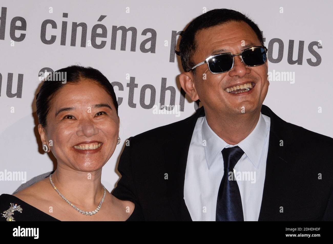 Wong Kar Wai and his wife attending the Lumiere Award Ceremony at ...