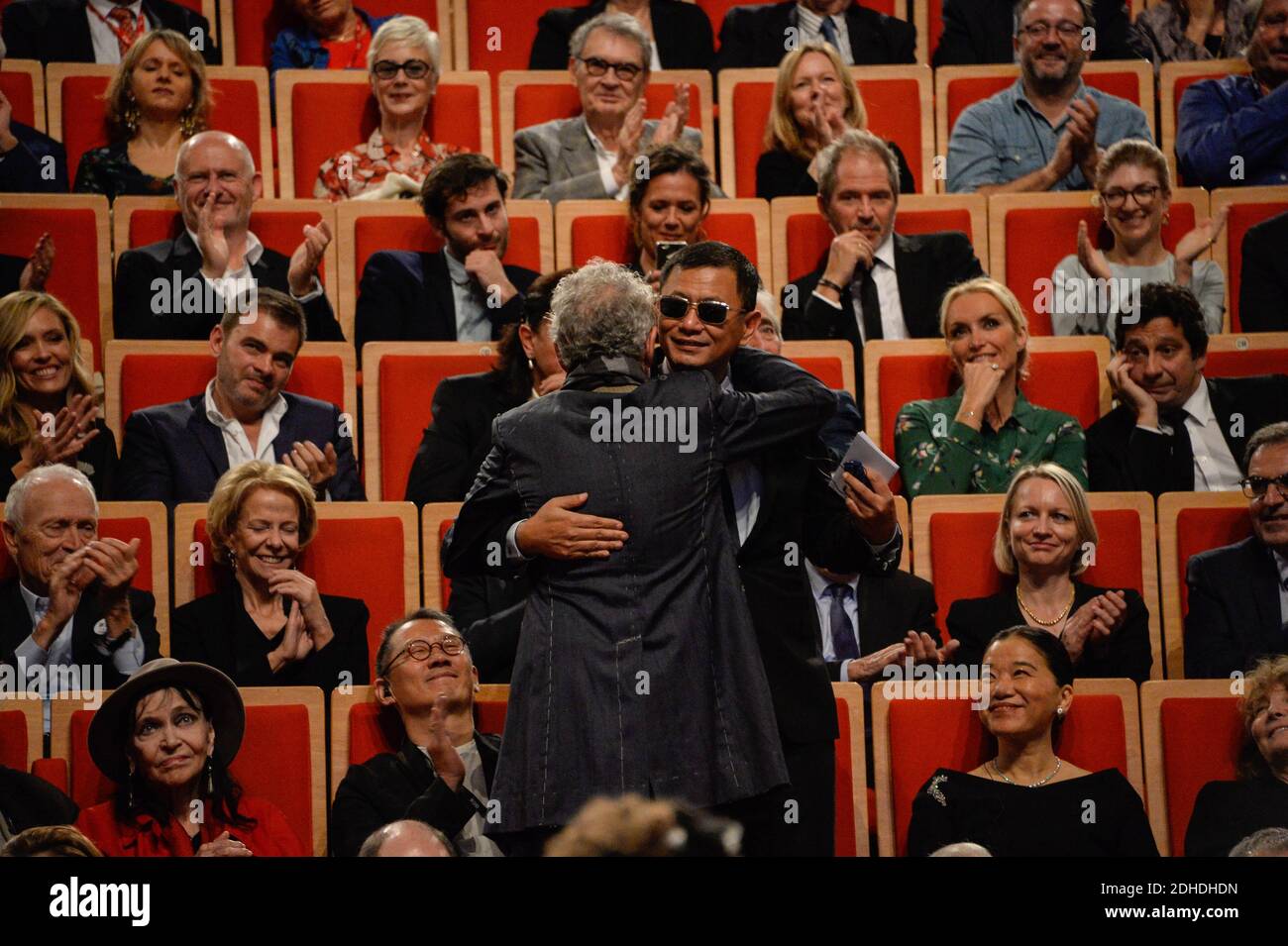 Christopher Doyle and Wong Kar Wai attending the Lumiere Award Ceremony ...