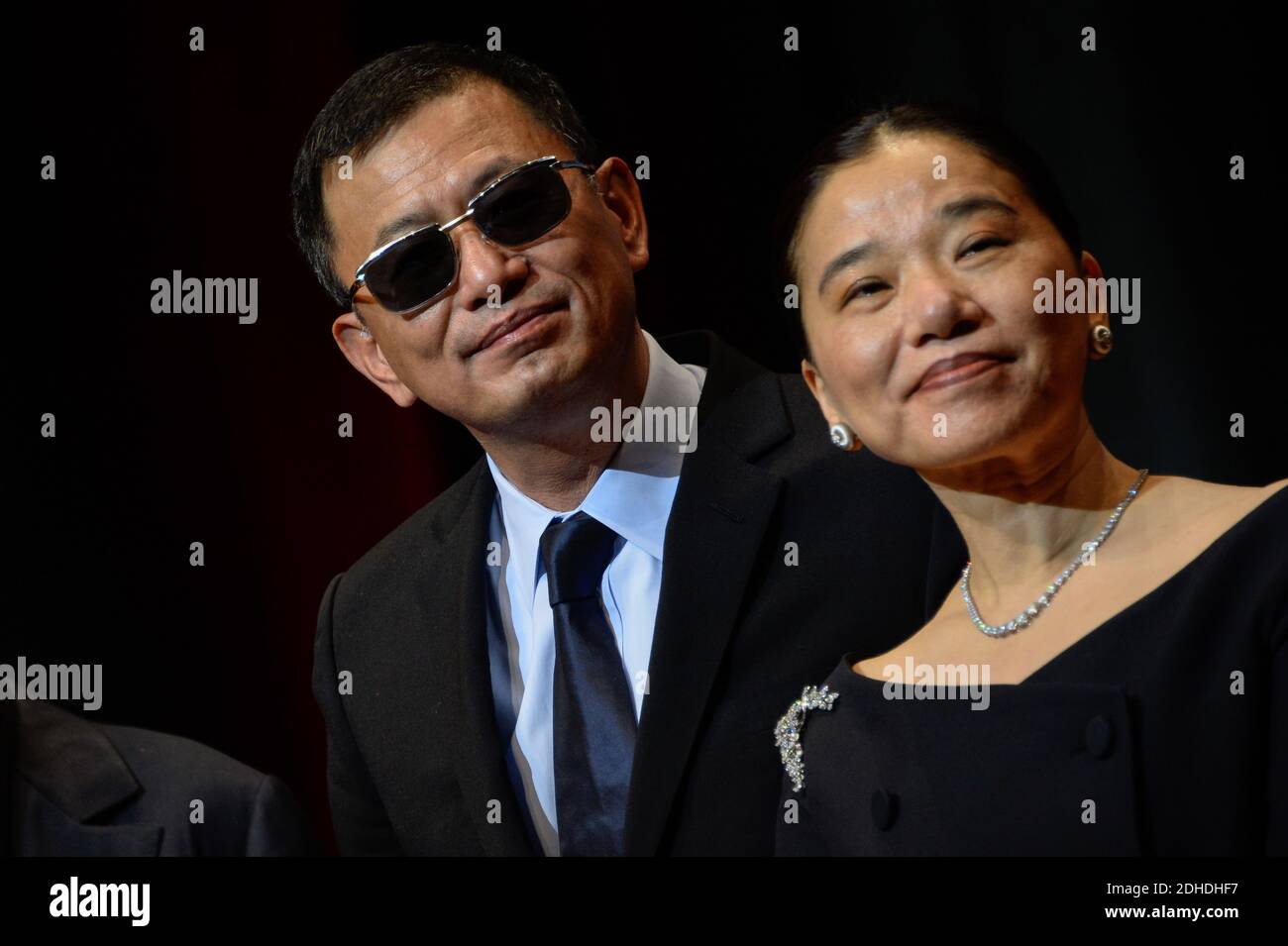 Wong Kar Wai and his wife attending the Lumiere Award Ceremony at ...