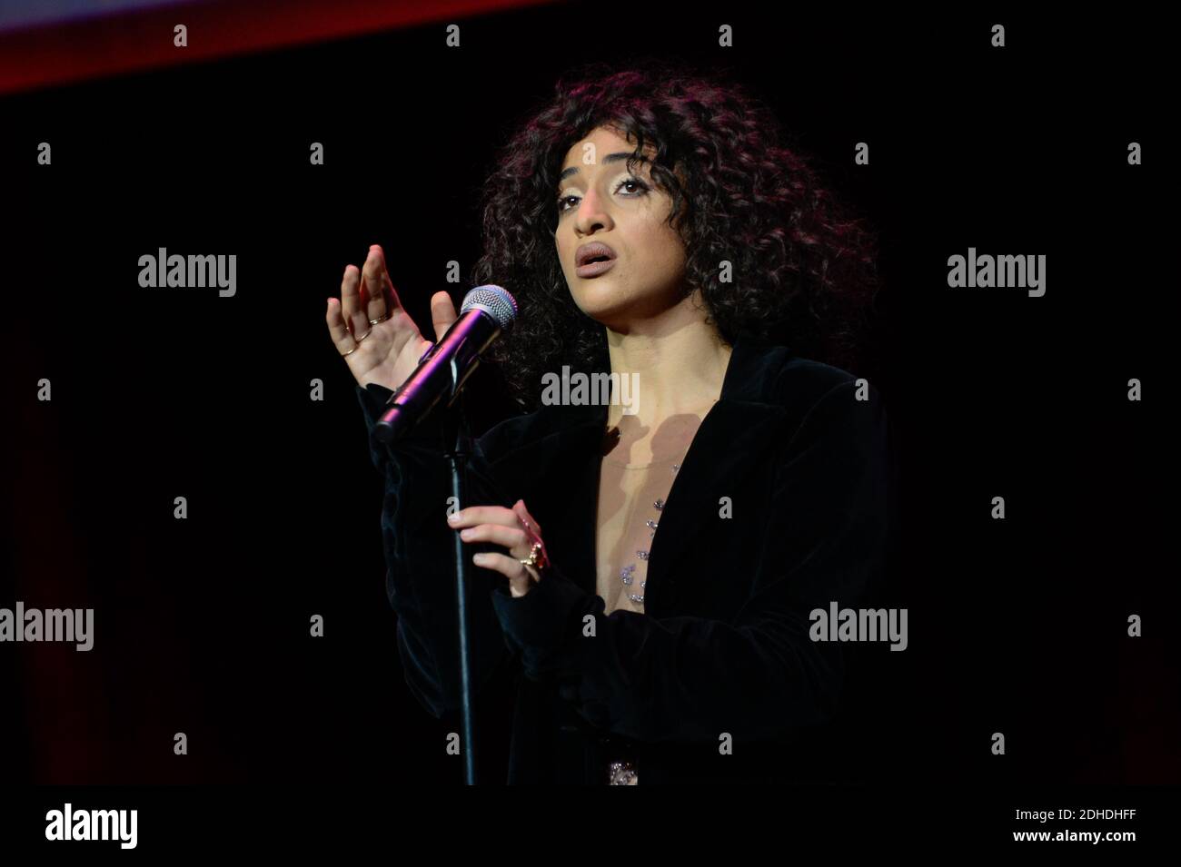 Camelia Jordana attending the Lumiere Award Ceremony at Amphitheatre ...
